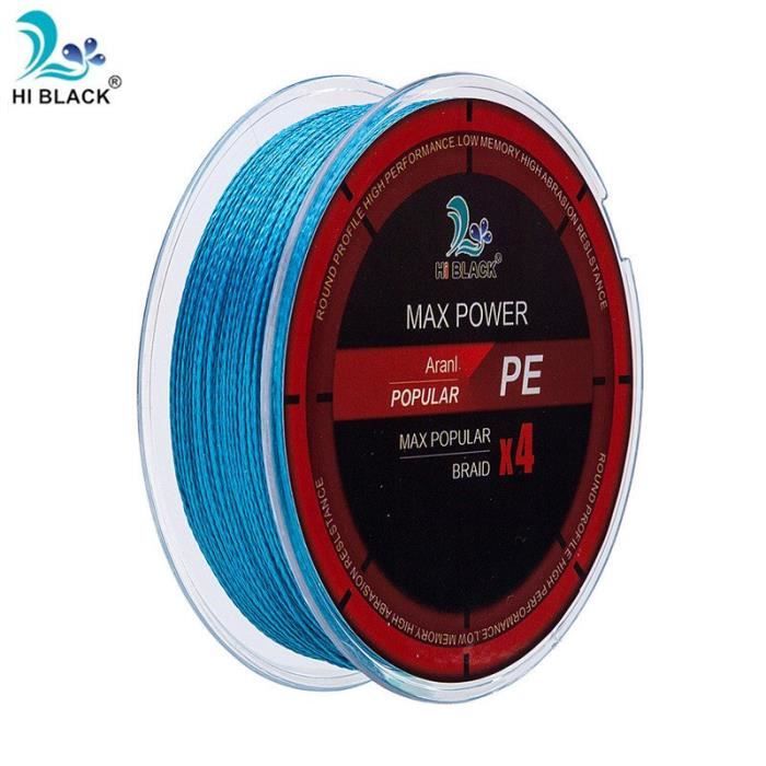 Fil de pêche tressé PE 4 brins 8 10 20 30 40 lb ligne Multifilament ...