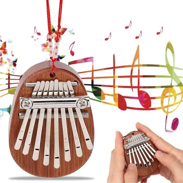 Kalimba Mini, Kalimba 8 Clés Pouce Piano, Piano à pouce avec cordon ...