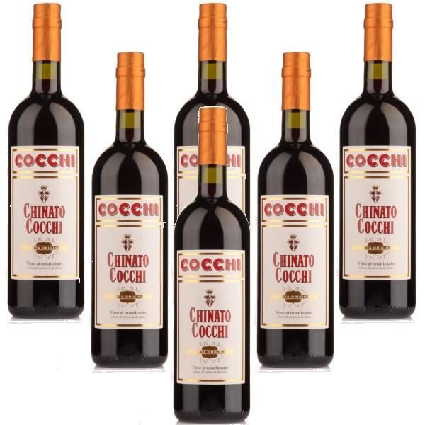Vin rouge italien Vino Aromatico Chinato Cocchi 6 bouteilles 75 cl ...