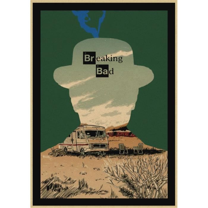 Décoration murale,Breaking Bad poudre Bryan Colin Princeton Vintage ...