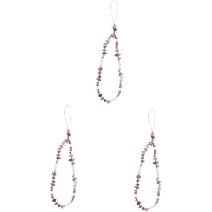 4 Pièces Perle Mobile Téléphone Chaîne Perle Téléphone Chaîne Clé ...