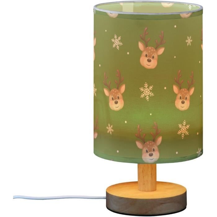 Lampe De Chevet Pour Enfants - Esthétique - Renne Mignon - Vert - Pour ...