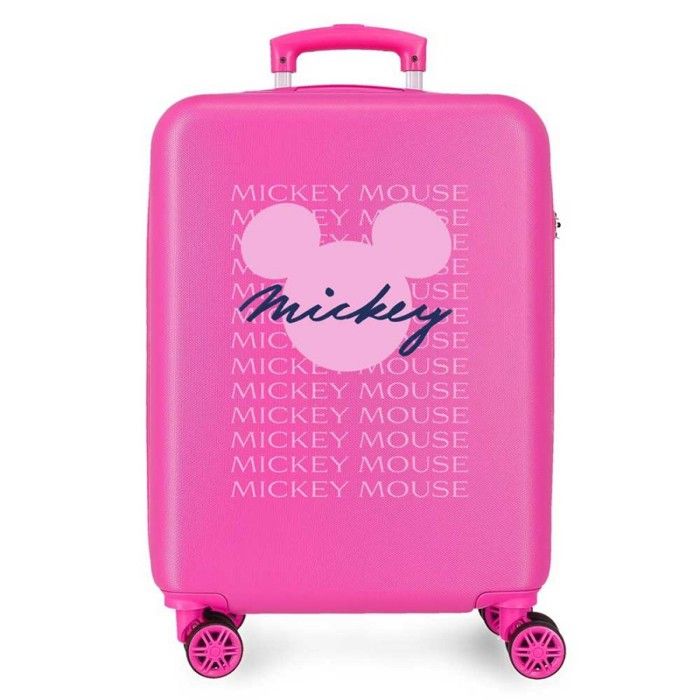 Valise enfant - DISNEY - Mickey Signature - Rose - 55 x 38 x 20 cm ...