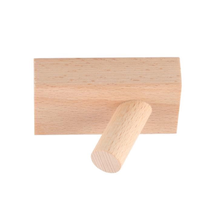 Duokon Crochet mural en bois Crochets Muraux Porte-Chapeau, Crochet ...