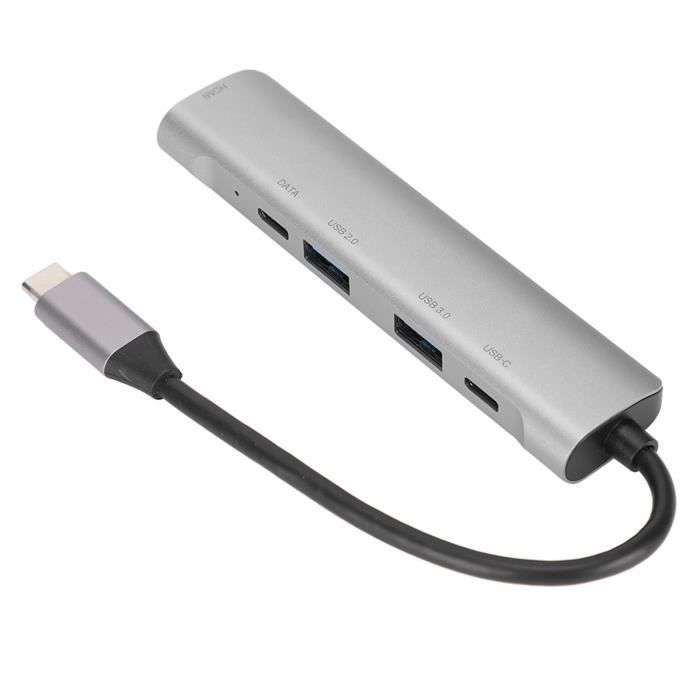 Fdit Concentrateur USB ‑ C Hub 5 en 1 de Type C vers HDMI Adaptateur ...