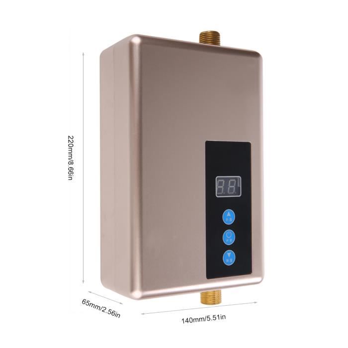 VAG 220V 5.5Kw Mini Chauffe-Eau Électrique Instantané Sans Réservoir Système D'Eau Chaude ...