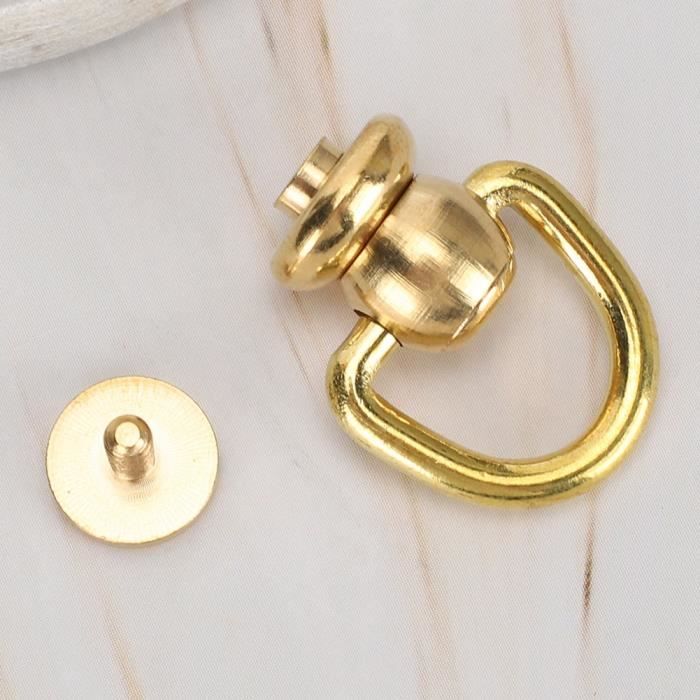 Fdit Rivets à anneau de traction 5 ensembles D anneau Rivets en laiton ...