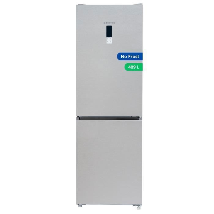 GEDTECH Réfrigérateur combiné GCB409NFIX conglateur bas 409L ( 267L ...