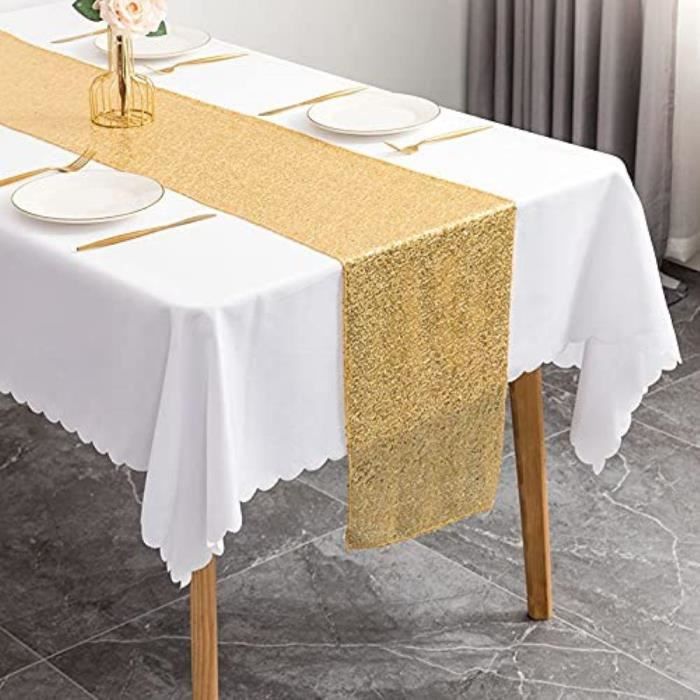 Kentop Chemin de table Nappe antitaches rectangle 100 x 160 cm - Cdiscount Maison