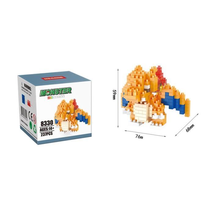 MENGMA Mini Pokémon Charizard Cubes Jeu de Construction Poké Ball Anime ...