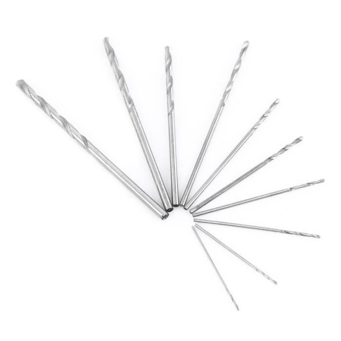 Foret hélicodal Perceuse hélicodale à main couleur argent avec 10 ...