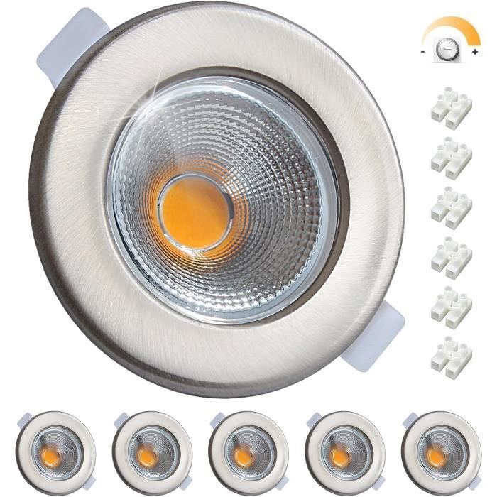 6 Spots Encastrables Led, 10W Extra Plat Led Spots Encastrés Pour ...