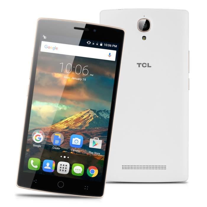 TCL-P561U 4 G Smartphone Débloqué,Blanc - Cdiscount Téléphonie