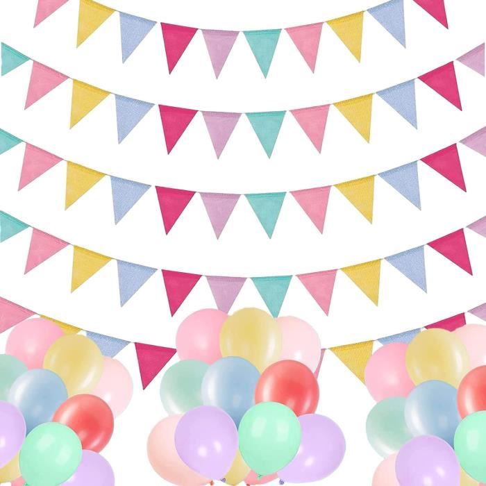 Multicolor Fanions Banderole, Drapeaux Triangulaires,Guirlande Fanion ...