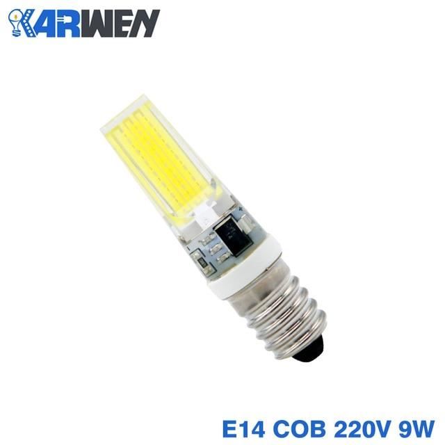 AMPOULE HALOGENE,E14 AC 220V 9W-Warm White--Lampe LED G4 G9 3W 6W 9W COB ampoule LED E14 AC DC ...