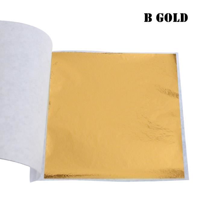 PAPIER CADEAU,B Gold--Paquet de 100 pièces de papier'aluminium ...