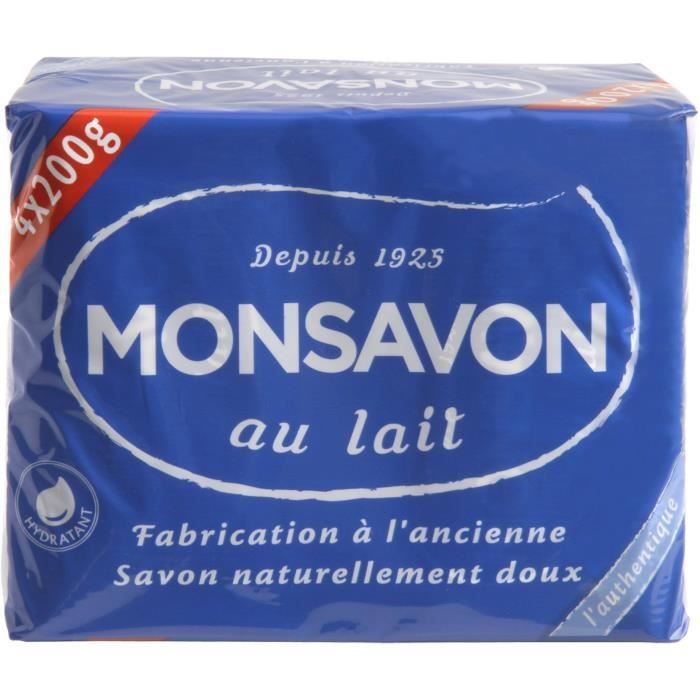 Monsavon Savon Lavant Antibactérien L'Authentique 4x200g - Cdiscount Au ...