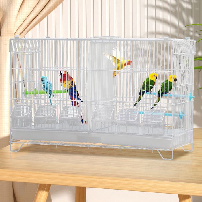 XJING-Parrot Bird Cage Cage Door Flexible Design-with Parttion Nettrak ...