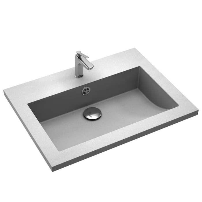 Lavabo vasque lave-mains toilette 60 x 45 cm de salle de bains granit ...
