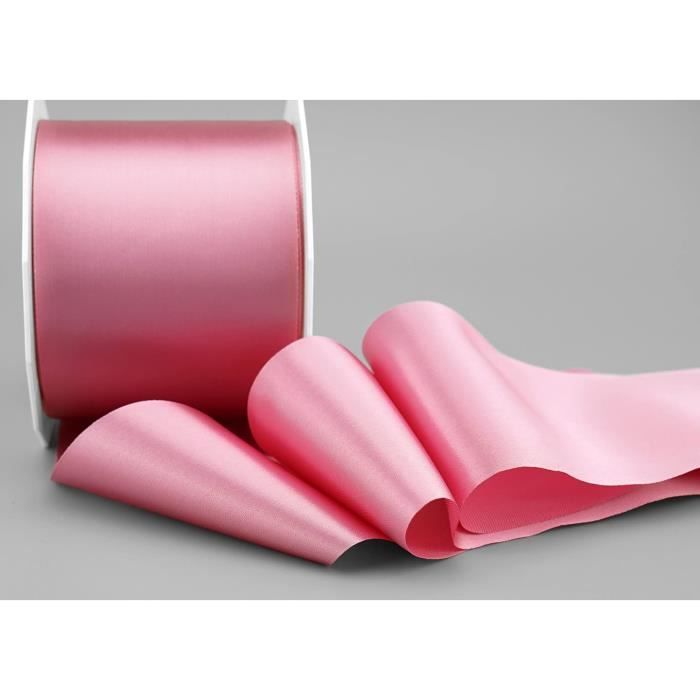 Ruban De Satin - 25 M X 72 Mm - Vieux Rose (021) - Ruban De Table ...