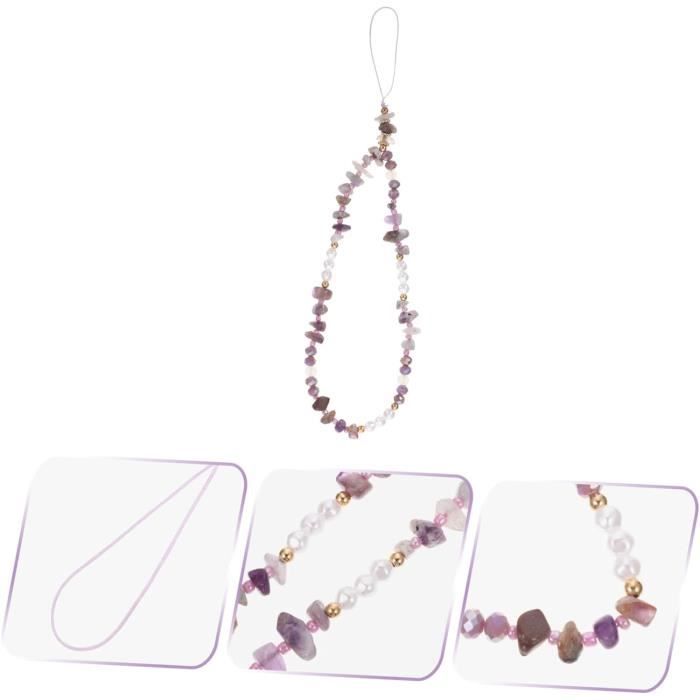 4 Pièces Perle Mobile Téléphone Chaîne Perle Téléphone Chaîne Clé ...