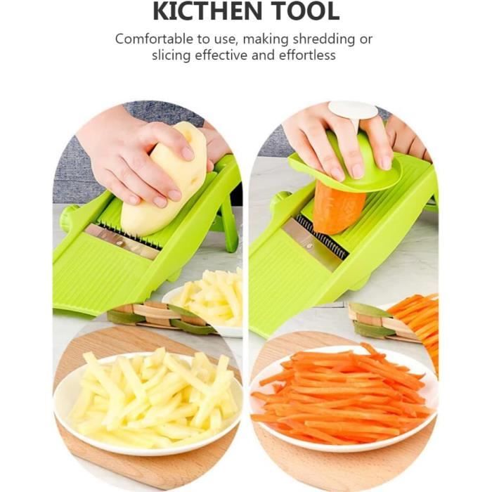 Hachoir À Légumes Coupe-Frites Coupe-Râpe À Carottes Coupe-Légumes ...