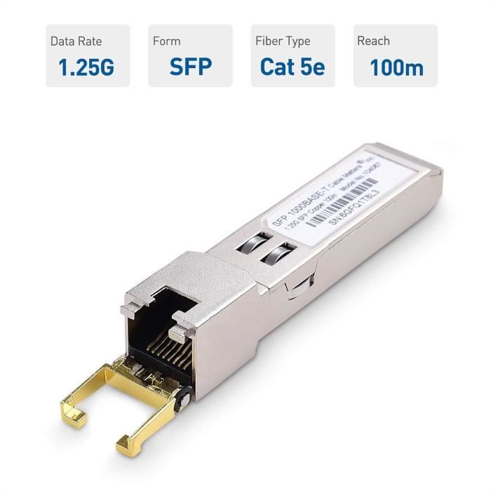 Module SFP RJ45 Ethernet cuivre pour équipements Cisco - Cdiscount ...
