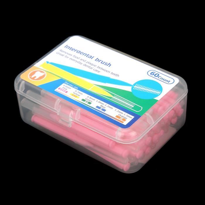 Mxzzand Brosse Interdentaire Orthodontique 60pcs, Nettoyage Dentaire ...