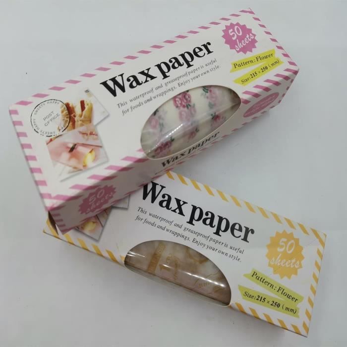 100 Feuilles Papiers D'Emballage Alimentaire, Papier Ciré Étanche À La ...