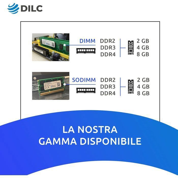 RAM DDR4 DIMM 4 Go mémoire RAM pour ordinateur fixe 2400 MHz PC4-19200 ...