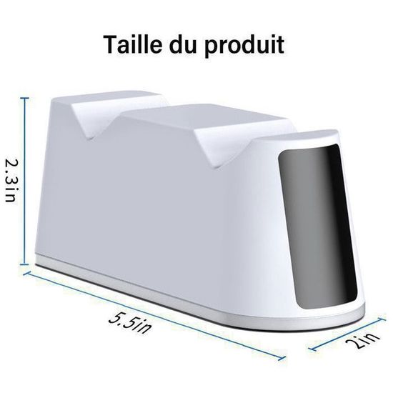 Chargeur Manette PS5,RGB 2H Chargeur Support Manette PS5,Station de ...