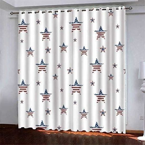 Rideau Occultant Thermiques Étoiles Du Drapeau Américain 220 (L) X 215 ...