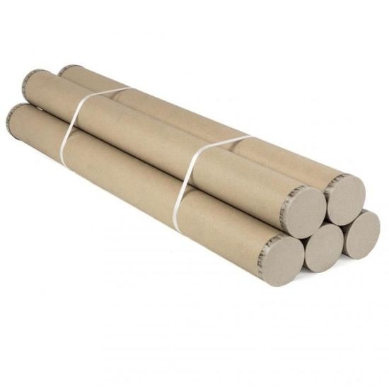 Tube carton longueur 100 cm - Lot de 5 tubes - Cdiscount Bricolage