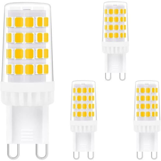 Ampoules Led G9 Dimmable 4W Blanc Chaud 3000K,420Lm,Équivalent Halogène 40W,Ac 220-240V,G9 Led ...