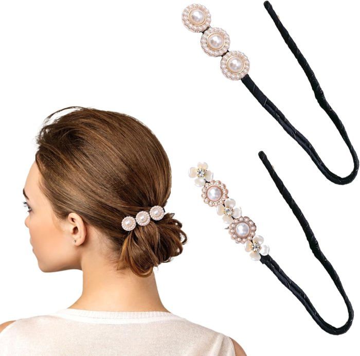 Chignon Magique, 2 Pièces Bandeau Chignon Accessoires Élégants pour ...