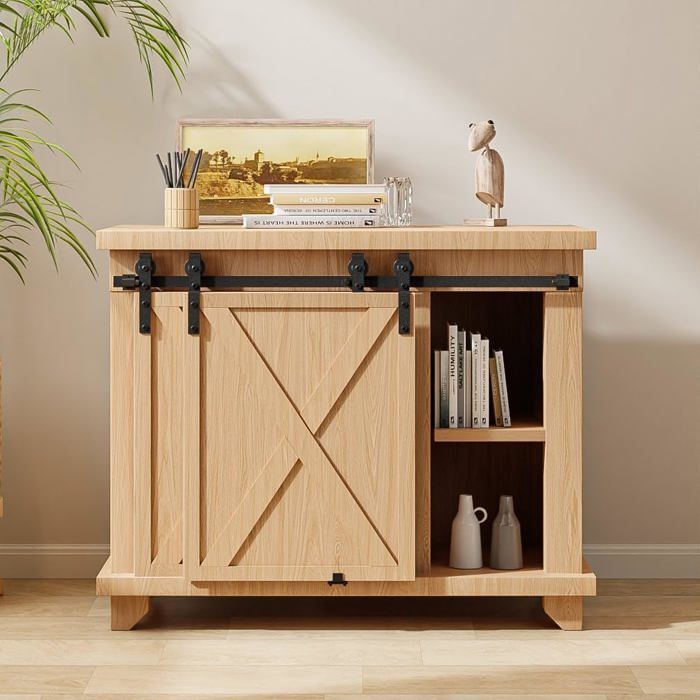 122Cm Mini Rail Rorte Coulissante Double Kit Rail Coulissant Roulette ...