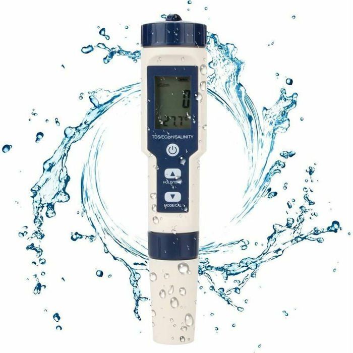 Phe Testeur d'eau 5 en 1 Testeur Multifonctionnel de qualité de l'eau ...