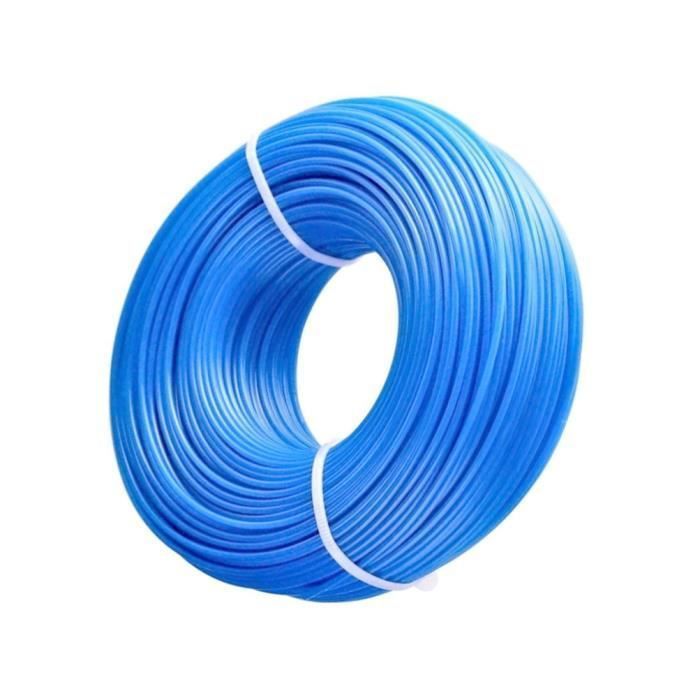 Bobine de Fil Rond en Nylon pour Coupe-Bordure débroussailleuse Diamètre 1,6 mm Longueur 100 m ...