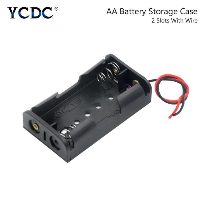Pour 2xAA-Boîtier de stockage de piles AA multi usages boîte ...