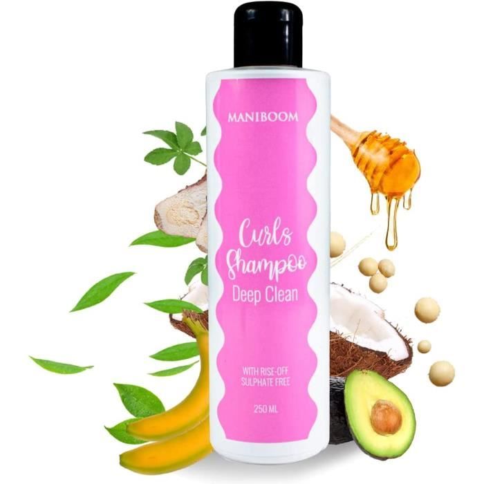 Maniboom Shampoing nettoyant en profondeur pour cheveux bouclés ...