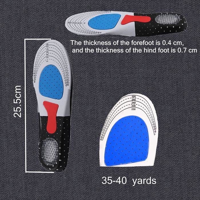 Semelles Orthopédiques - Orthopédique Semelle Gel Sport Amortit Soutien ...