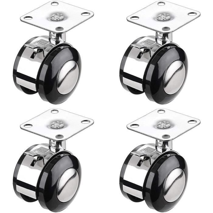 4 Pièces Roues Pivotantes,Roulettes De Meuble,Roues En Alliage Avec ...