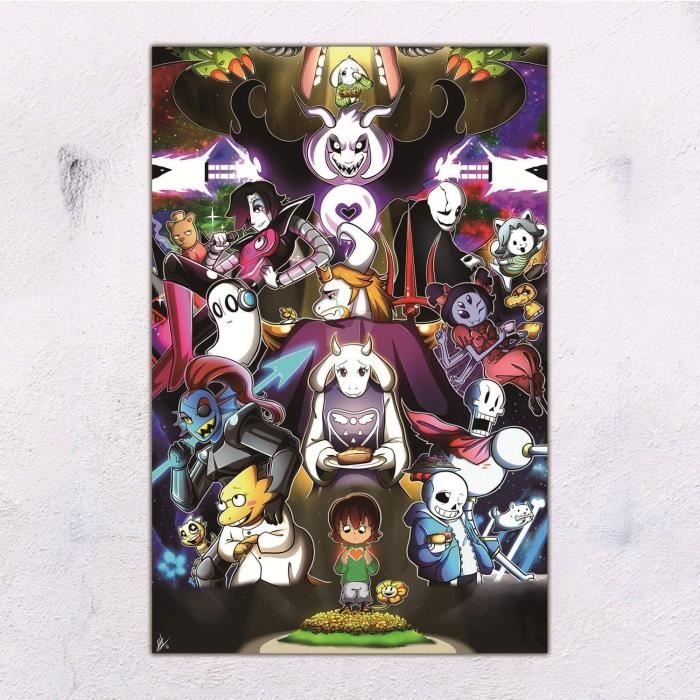 28Cmx43Cm Anime Undertale Poster Room Decoration Cafe Bar Home ...