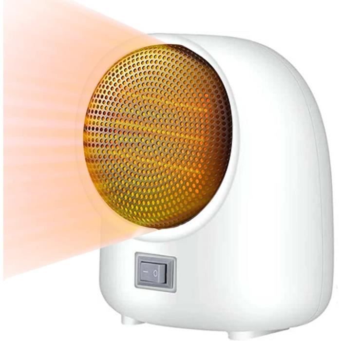 Radiateur Electrique Portatif, 400W 3s Ventilateur De Chauffage Rapide ...