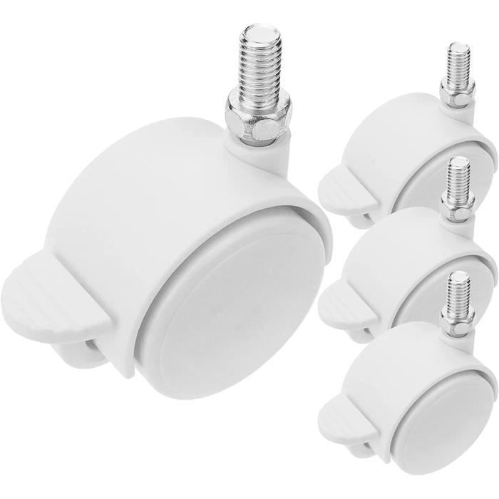 PrimeMatik - roulettes pivotantes Roue en Nylon avec Frein 40 mm M8 ... PrimeMatik - roulettes pivotantes Roue en Nylon avec Frein 40 mm M8 ...