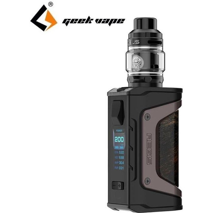 Geekvape Aegis Legend 200W TC Kit with Zeus subohm Tank Aucune batterie ...