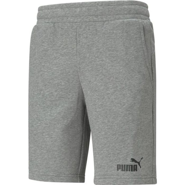 Short Homme Puma Essential Slim Fit - 586742-03 Gris - Cdiscount Prêt-à ...