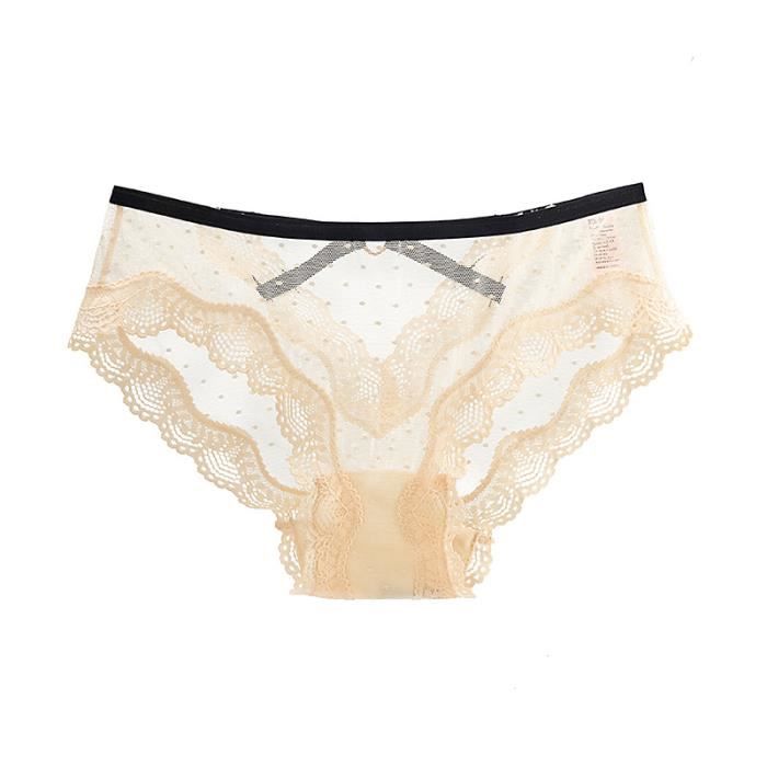 Culotte-slip,Culotte taille basse en dentelle pour femme,string sexy ...