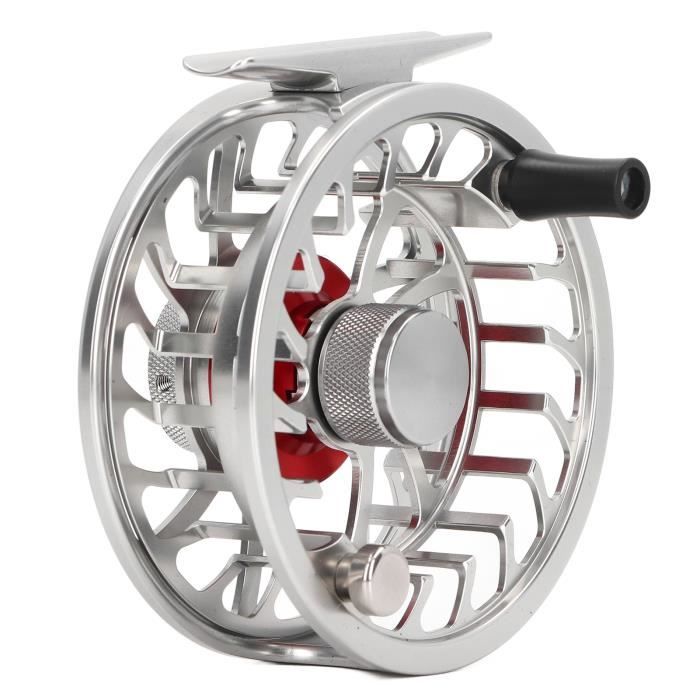 Mxzzand Moulinet à mouche Moulinet de pêche à la mouche en alliage d'aluminium 5/6 argent et ...