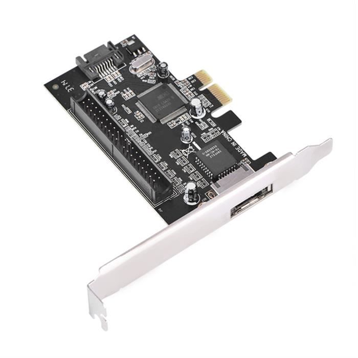 CEN Carte adaptateur PCI-E PCI Express vers IDE ATA133 + II + ESATA ...